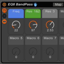 EQ Eight Bandpass Filter by Refurb
